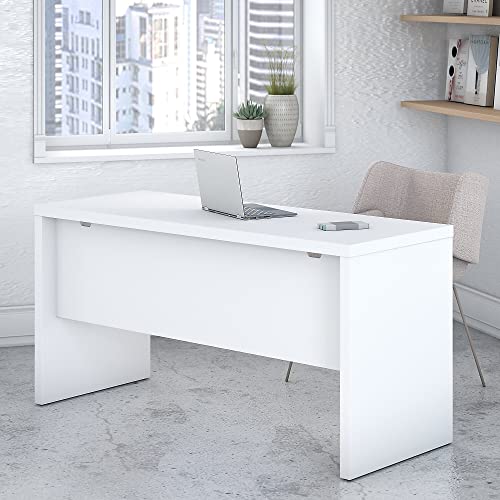 Bush Business Furniture Echo Credenza Desk, 60W, Pure White