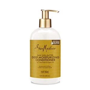 sheamoisture restorative conditioner for dry, damaged hair raw shea butter silicone free conditioner for curly hair 13 oz