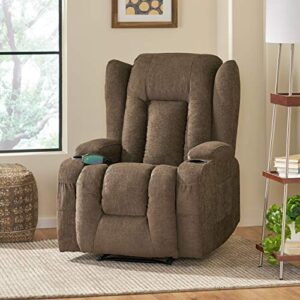 Christopher Knight Home Lavonia Massage Recliner, Brown + Black