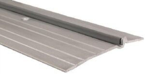 pemko latching panic exit threshold, mill finish aluminum with gray vinyl insert, 5″w x 36″l x 1/2″h