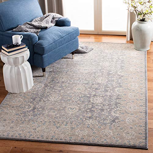 SAFAVIEH Sofia Collection 12' x 18' Light Grey/Beige SOF330B Vintage Oriental Distressed Non-Shedding Living Room Bedroom Dining Home Office Area Rug