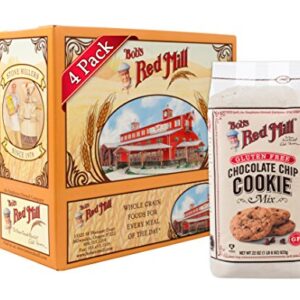 Bob's Red Mill Gluten Free Chocolate Chip Cookie Mix, 22 Oz (4 Pack)