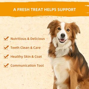 Jungle Calling Chewy Chicken Dog Treats Rawhide Free Real Chicken Calcium Bone, Teeth Clean Breath Fresh Dog Training Treats