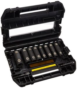 dewalt impact socket set, sae, 1/2-inch, 10-piece (dw22812)