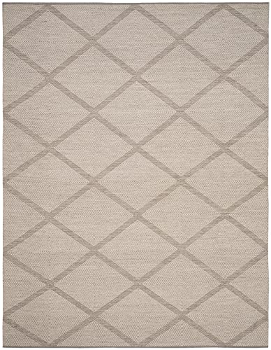 Safavieh Montauk Collection 10' x 14' Grey MTK821A Handmade Cotton Living Room Dining Bedroom Area Rug