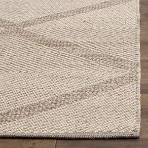 Safavieh Montauk Collection 10' x 14' Grey MTK821A Handmade Cotton Living Room Dining Bedroom Area Rug