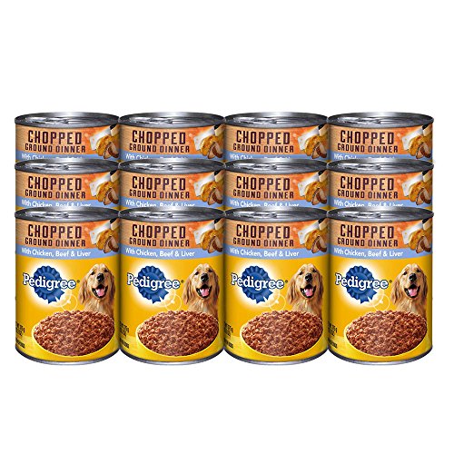 Pedigree Chopped Ground Dinner Wet Dog Food - Chicken, Beef & Liver - 13.2oz - 12pk - Chicken, Beef & Liver - 13.2 oz, Model:FBA_10148429