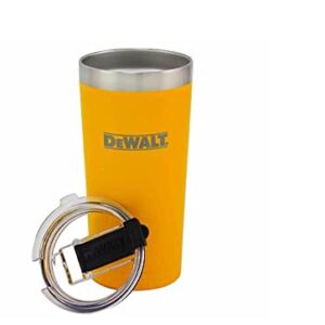 DEWALT Stainless Steel Tumbler, Yellow, 20 Ounce, 1 Count (Pack of 1)