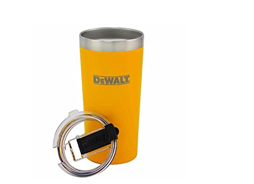 DEWALT Stainless Steel Tumbler, Yellow, 20 Ounce, 1 Count (Pack of 1)