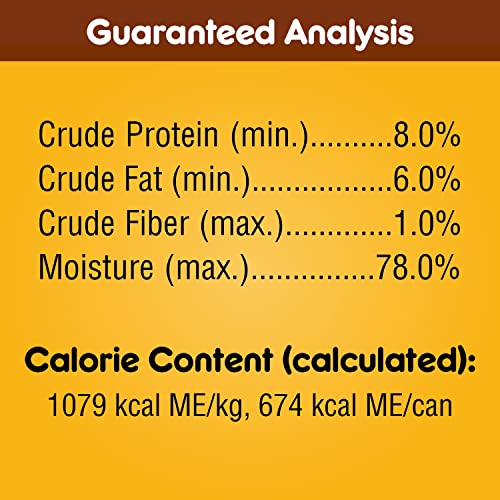 PEDIGREE CHOPPED GROUND DINNER Adult Canned Soft Wet Dog Food Beef, Bacon & Cheese Flavor, 22 oz. Cans 12 Pack