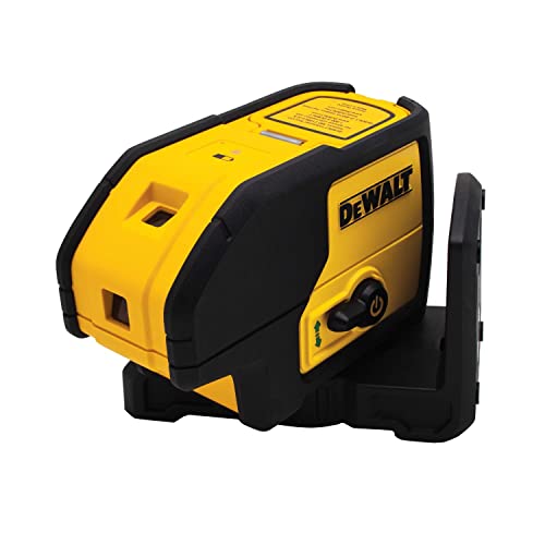 DEWALT Line Laser, Self-Leveling, 3-Beam , Red (DW083K) , Yellow