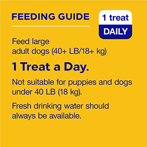 PEDIGREE DENTASTIX Large Dog Dental Treats Beef Flavor Dental Bones, 2.08 lb. Value Pack (40 Treats)