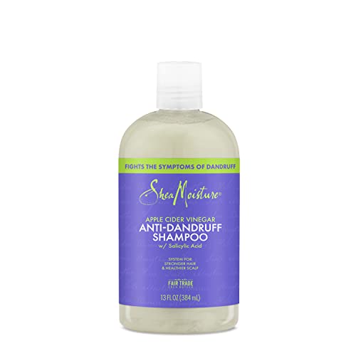 SheaMoisture Hair Care System Anti-Dandruff Shampoo For Stronger Hair & Healthier Scalp Shampoo Formulated With Apple Cider Vinegar And Fair Trade Shea Butter 13oz