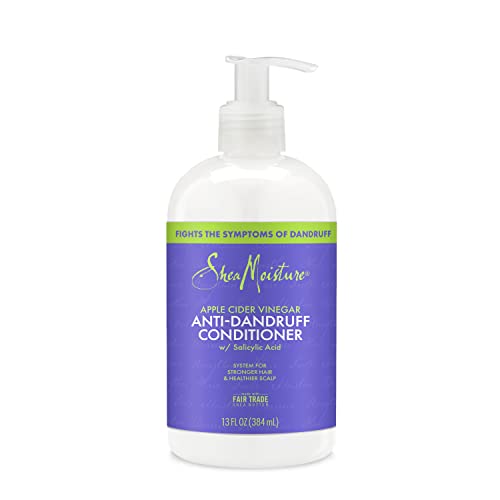 SheaMoisture Hair Care System Anti-Dandruff For Stronger Hair & Healthier Scalp Conditioner Formulated With Apple Cider Vinegar And Fair Trade Shea Butter 13oz