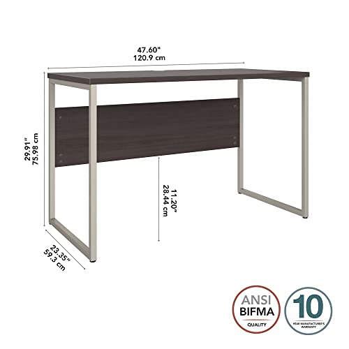 Bush Business Furniture Hybrid Computer Table Desk with Metal Legs, 48W x 24D, Storm Gray