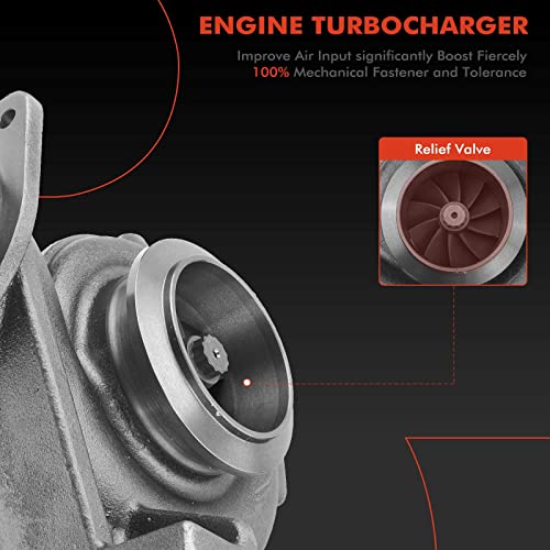 A-Premium 2pcs Complete Turbo Turbocharger Kit, with Gasket, Compatible with Ford F-250/F-350/F-450/F-550 Super Duty, 2008 2009 2010, 6.4L Diesel, High & Low Pressure