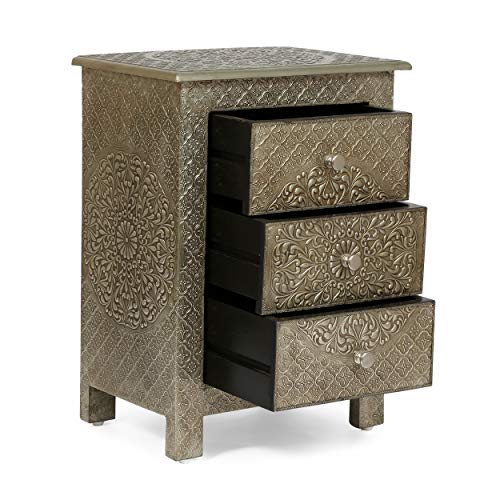 Christopher Knight Home NIGHTSTAND, Silver