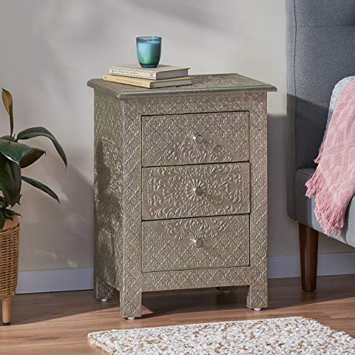 Christopher Knight Home NIGHTSTAND, Silver