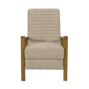 christopher knight home munro recliner, sand + teak