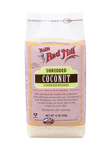 Bob's Red Mill Shredded Coconut (Unsweetened), 12 Ounce (Pack of 4)