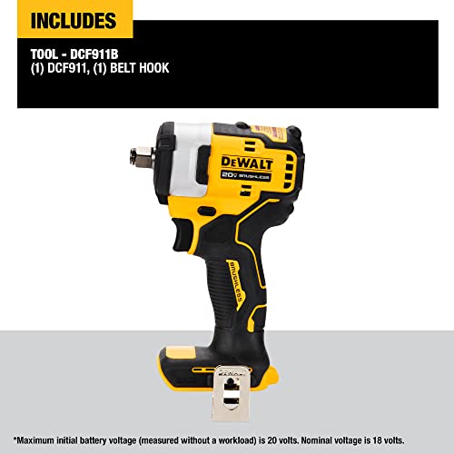 DEWALT DCF911B 20V MAX* 1/2" Impact Wrench with Hog Ring Anvil (Tool Only)