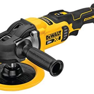 DEWALT 20V MAX* XR Cordless Polisher, Rotary, Variable Speed, 7-Inch, 180 mm, Tool Only (DCM849B)