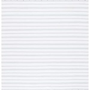 Safavieh Montauk Collection 3' x 5' Aqua/Ivory MTK708J Flatweave Boho Stripe Cotton Entryway Living Room Foyer Bedroom Accent Rug