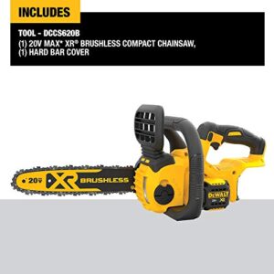 DEWALT 20V MAX* XR Chainsaw, 12-Inch, Tool Only (DCCS620B)