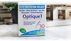 Boiron Optique 1 Eye Drops for Relief from Eye Irritation, Dry Eyes, Allergies, or Eyestrain - 30 Count