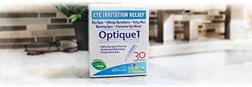 Boiron Optique 1 Eye Drops for Relief from Eye Irritation, Dry Eyes, Allergies, or Eyestrain - 30 Count