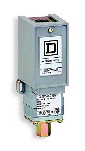 Square D 9012GNG5 Pressure Switch, Stndrd, 3 to 150 Psi, Spdt