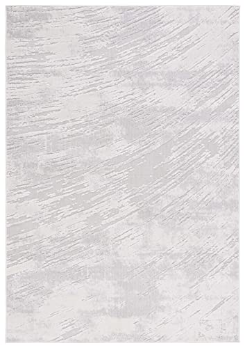 Safavieh Cabana Collection 9' x 12' Grey/Ivory CBN504F Indoor/Outdoor Waterproof Washable Mudroom Backyard Patio Area Rug