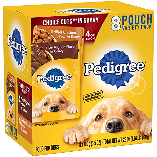 Pedigree Variety Wet Dog Food CUTS in Gravy 28 OZ - 0023100119261