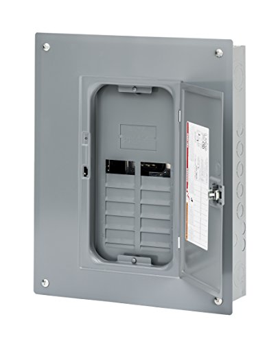 Square D - HOM816L125PC Homeline 125 Amp 8-Space 16-Circuit Indoor Main Lugs Load Center with Cover (Plug-on Neutral Ready)