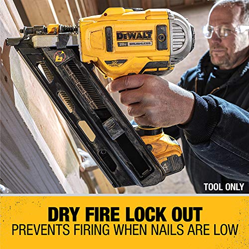 DEWALT 20V MAX* XR Framing Nailer, Dual Speed, Tool Only (DCN692B), 38.74 x 14.94 x 33.66 cm