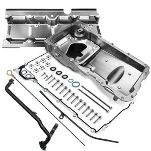 a-premium performance muscle car engine oil pan complete kit compatible with gm ls1 ls3 lsa lsx chevrolet chevy pontiac replace # 19212593