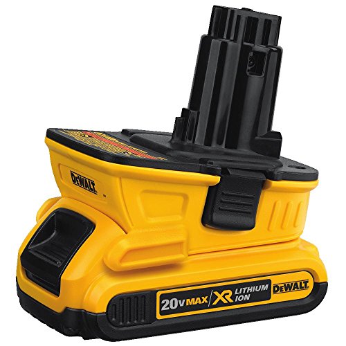 DEWALT Battery Adapter 18V to 20V, For Drills, Sanders and More, Charger Not Included, Bare Tool Only (DCA1820)