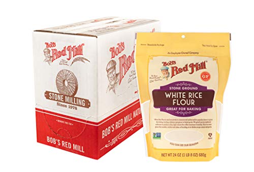 Bob's Red Mill Gluten Free White Rice Flour, 24 Ounce (Pack of 4)