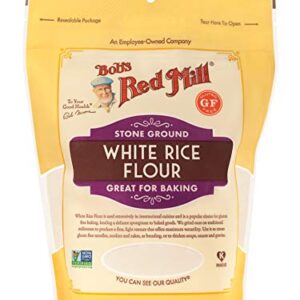 Bob's Red Mill Gluten Free White Rice Flour, 24 Ounce (Pack of 4)