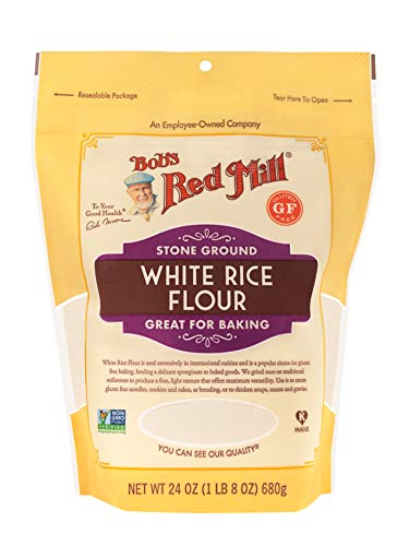 Bob's Red Mill Gluten Free White Rice Flour, 24 Ounce (Pack of 4)