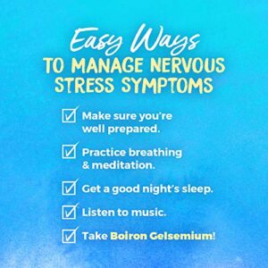 Boiron Gelsemium 30C Homeopathic Medicine for Relief from Stress, Nervousness, Apprehension, and Stage Fright - 3 Count (240 Pellets)