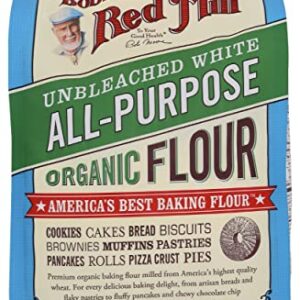 Bob's Red Mill Organic Unbleached White Flour, 5 Pounds