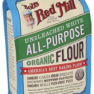 Bob's Red Mill Organic Unbleached White Flour, 5 Pounds