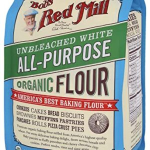 Bob's Red Mill Organic Unbleached White Flour, 5 Pounds