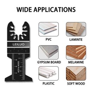 Oscillating Tool Blades LEILUO 50 Pack Wood Multitool Blades Fit DeWalt Bosch Milwaukee Craftsman Rockwell Fein Porter-Cable Chicago Ridgid Makita Ryobi