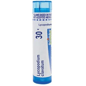 boiron lycopodium clavatum 30c homeopathic medicine for bloating and gas, 1 count