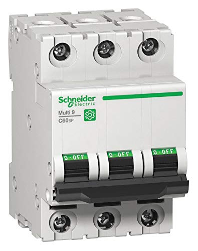 Schneider Electric Miniature Circuit Breaker, 16 Amps, Number of Poles: 3, 240VAC AC Voltage Rating