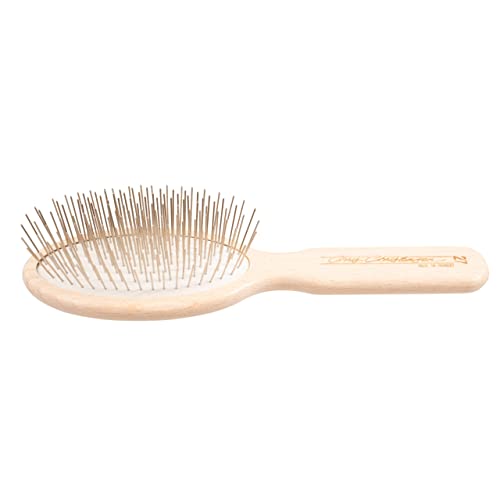 Chris Christensen Grooming Bundle - Just Divine Ready to Use Brushing Spray for Dogs, Prevents Brushing Damage, Light Detangler - 27 mm Original Series Oval Pin Brush, Stainless Steel Pins, Beech Wood