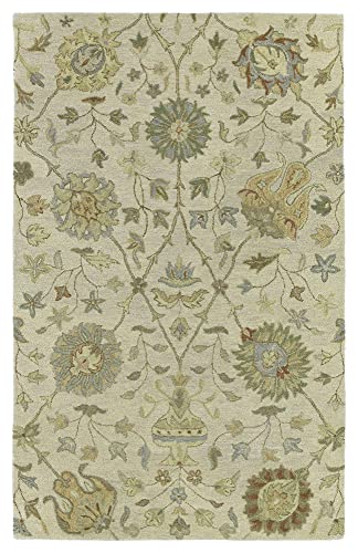 Kaleen Helena Collection Hand Tufted Area Rug, 5' x 7'9", Ivory