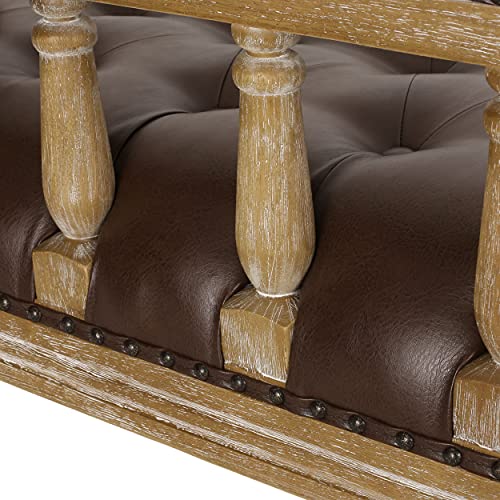 Christopher Knight Home Loyning Love Seats, Dark Brown + Natural